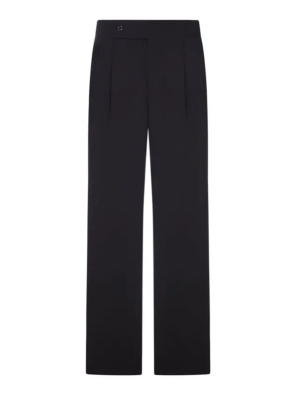 Giorgio Armani Double-pleated Virgin Wool Trousers