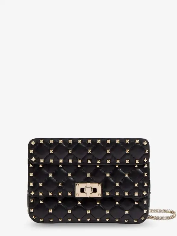 Valentino Garavani Rockstud Spike Leather Shoulder Bag - Multicolor