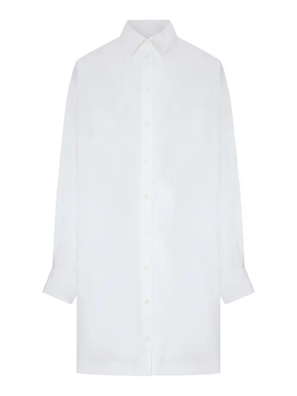 Loewe Lightweight Cotton Poplin Bat Sleeve Dress