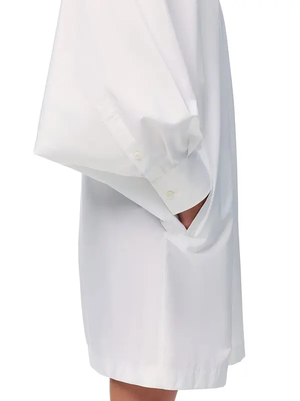 Loewe Lightweight Cotton Poplin Bat Sleeve Dress