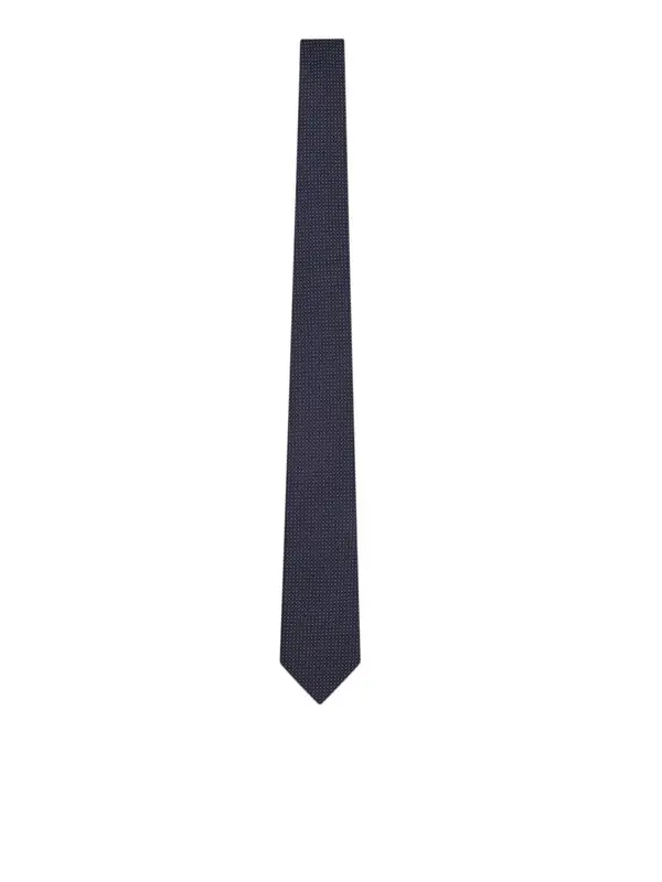 Giorgio Armani Jacquard Silk Tie - Blue