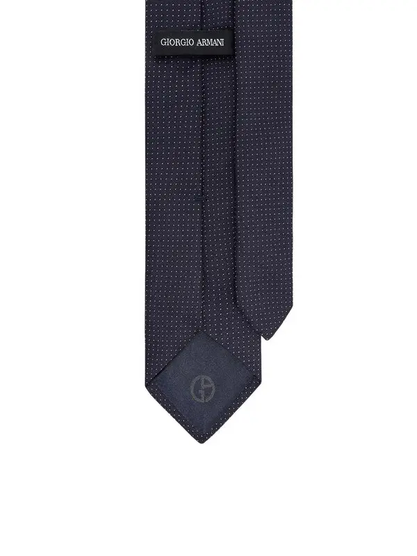 Giorgio Armani Jacquard Silk Tie - Blue