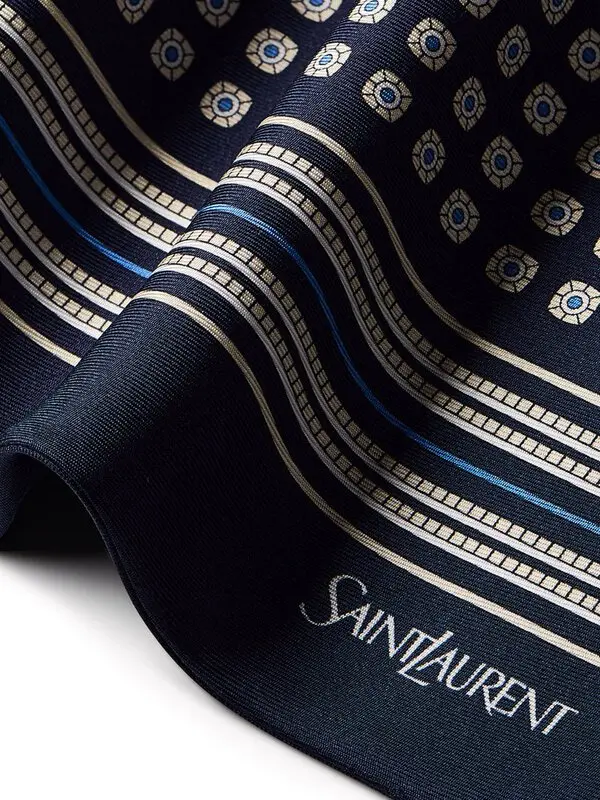 Saint Laurent Silk Twill Lavallière Scarf