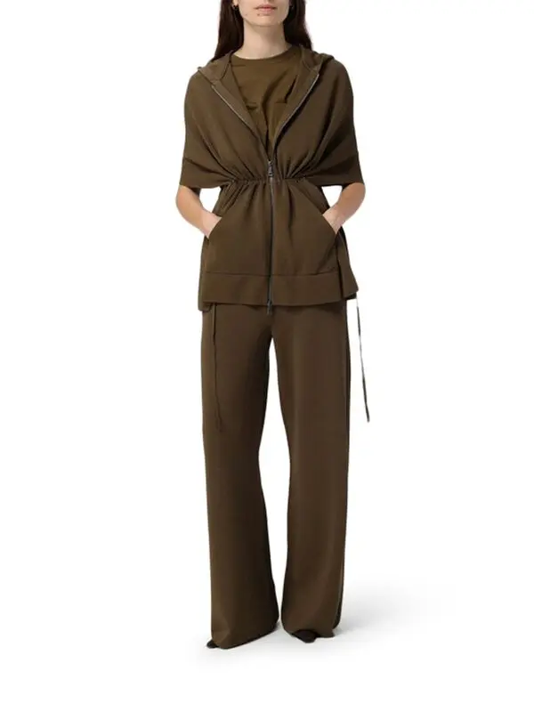 Max Mara Wide Viscose Crepe Cardigan