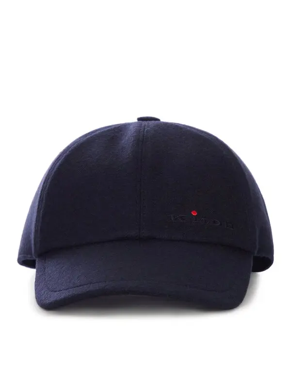 Kiton Cashmere Baseball Cap With Embroidered Logo