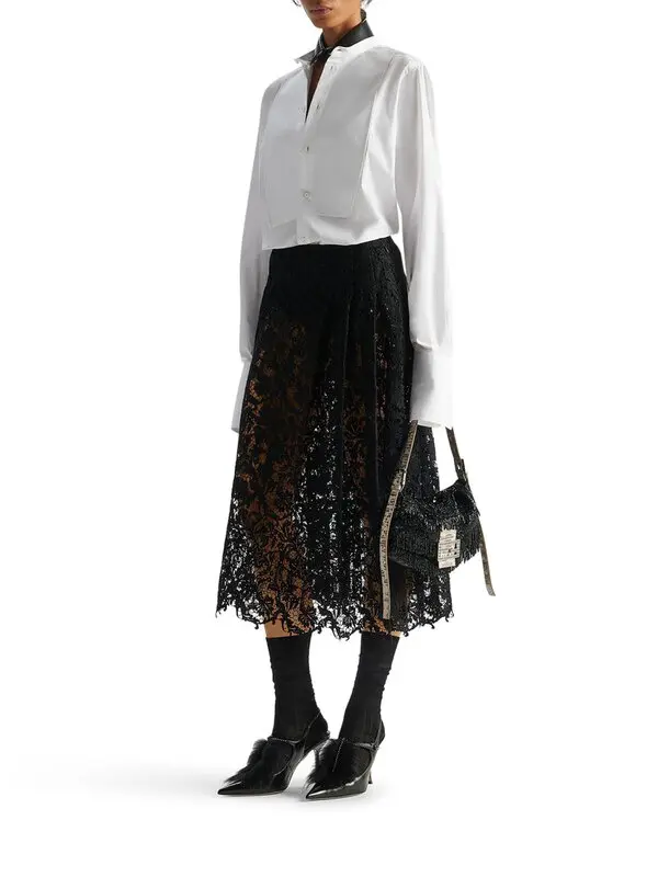 Fendi Macrame Lace Skirt