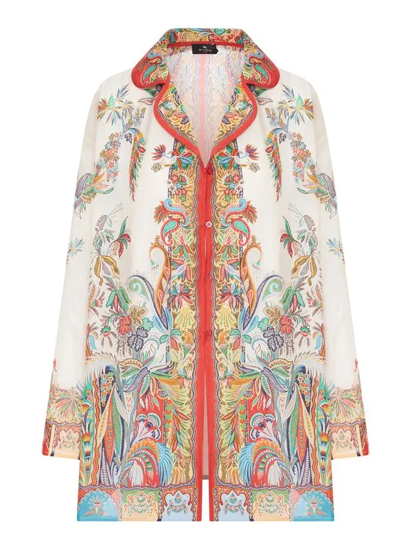 Etro Silk Shirt Printed With Paisley Pattern