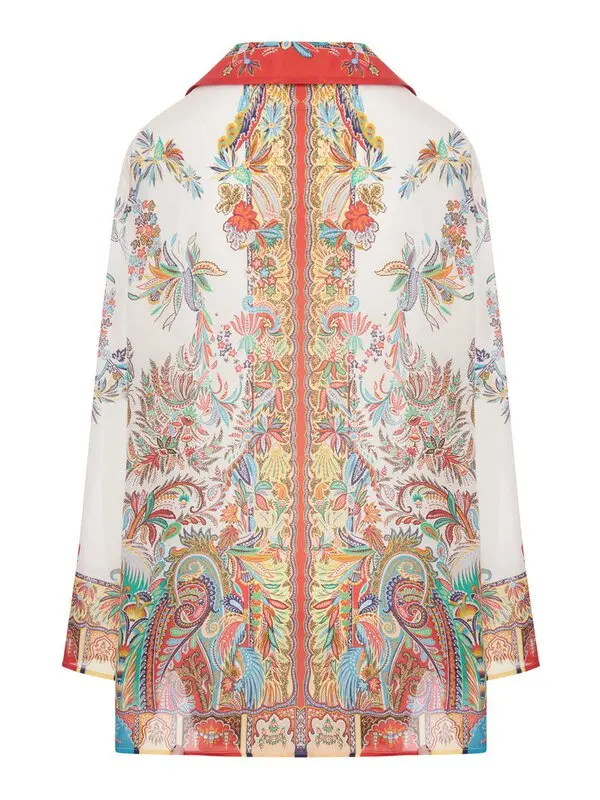 Etro Silk Shirt Printed With Paisley Pattern