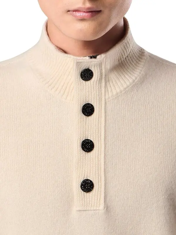 Stone Island Regular Fit Lambswool Sweater - Cream