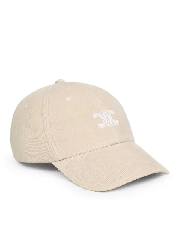 Celine Triomphe Corduroy Cap
