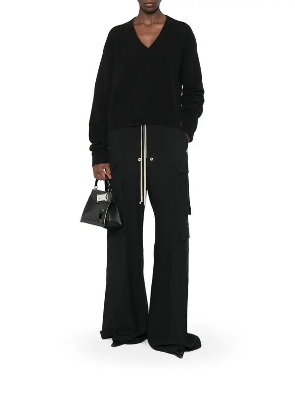 Rick Owens V-neck Long-sleeve Sweater