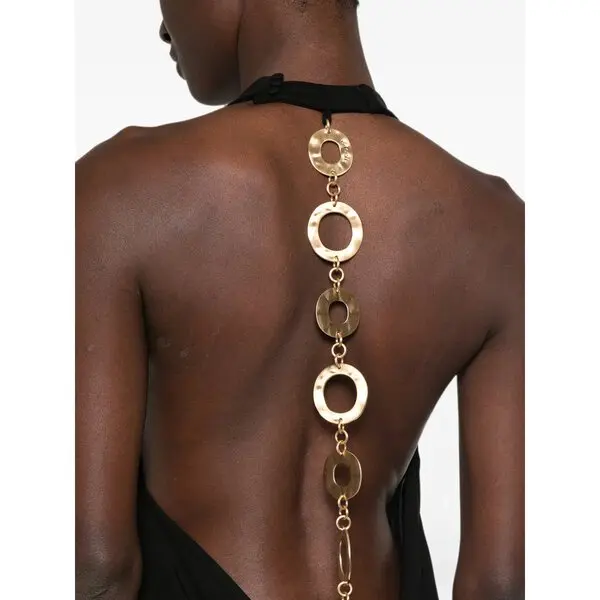 Cult Gaia Sleeveless Open Back Floor-length Dress - Black