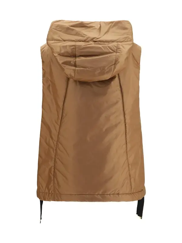 Max Mara Hooded Padded Vest - Brown
