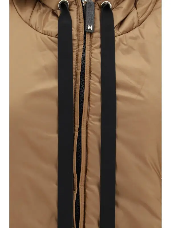 Max Mara Hooded Padded Vest - Brown