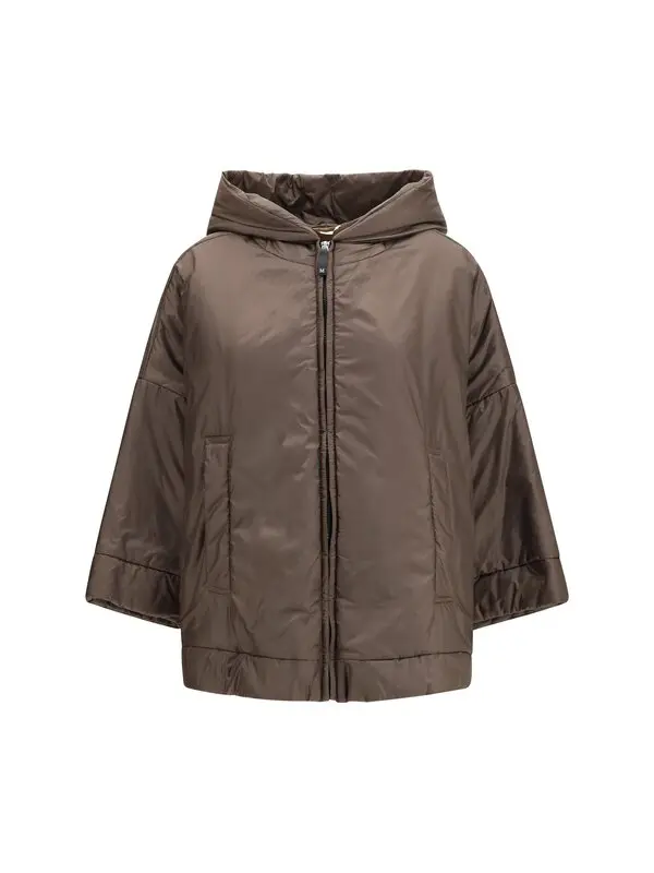 Max Mara The Cube Hooded Padded Jacket - Brown
