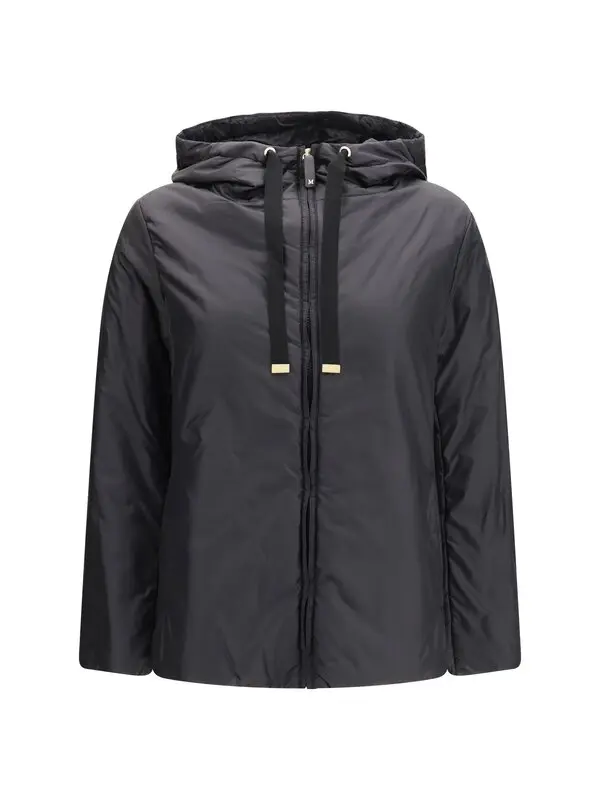 Max Mara Hooded Padded Jacket - Black