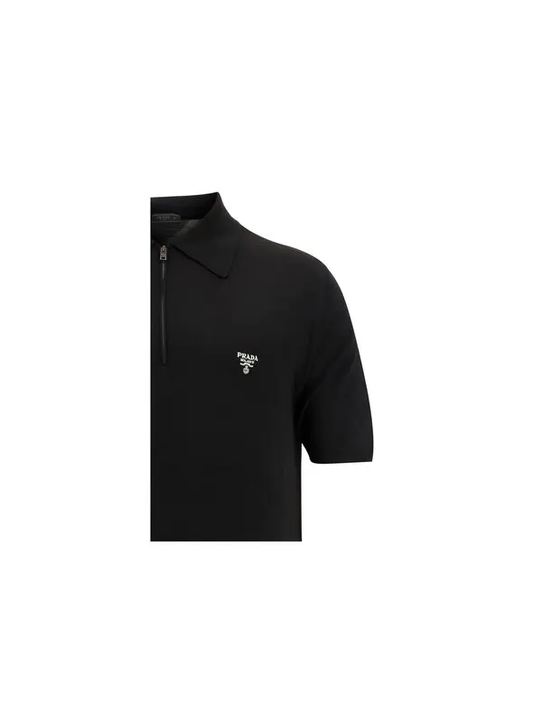 Prada Virgin Wool Polo Shirt