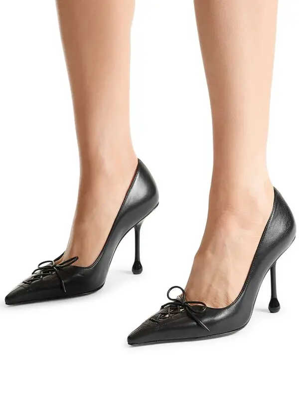 JIMMY CHOO Scarlett 95 Nappa Pumps - Black