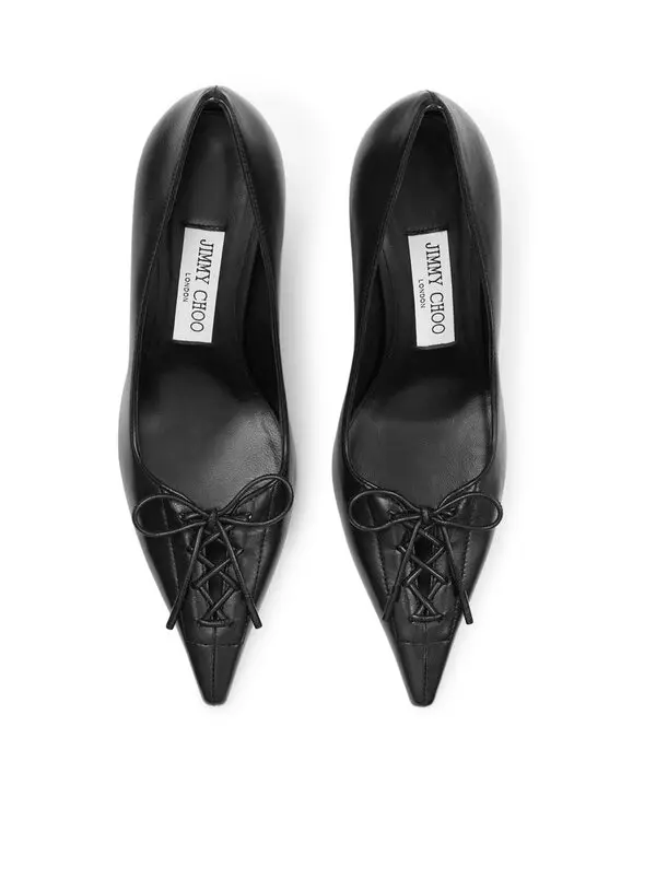 JIMMY CHOO Scarlett 95 Nappa Pumps - Black