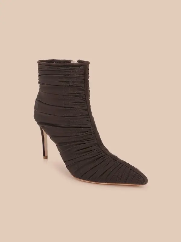 L'Agence Fulton Mesh Bootie - Chocolate Mesh