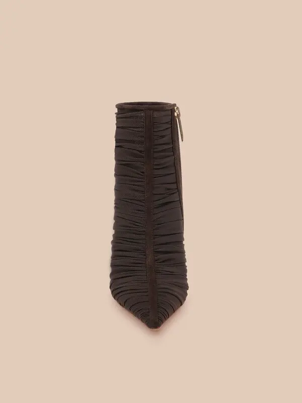L'Agence Fulton Mesh Bootie - Chocolate Mesh