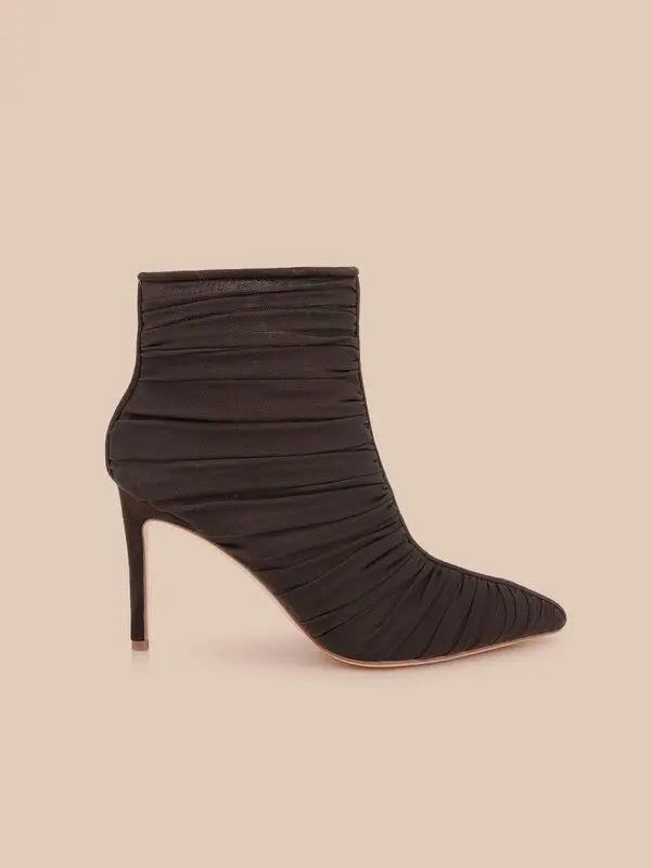 L'Agence Fulton Mesh Bootie - Chocolate Mesh