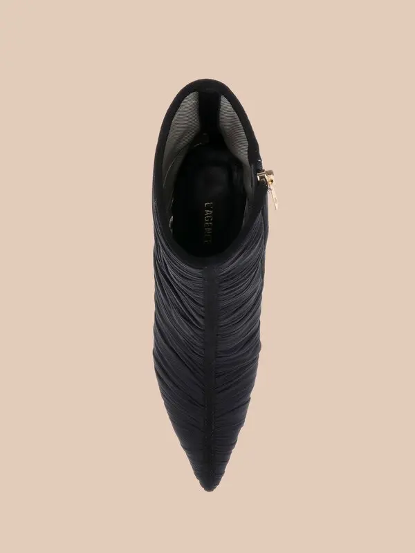 L'Agence Fulton Mesh Bootie - Black Mesh