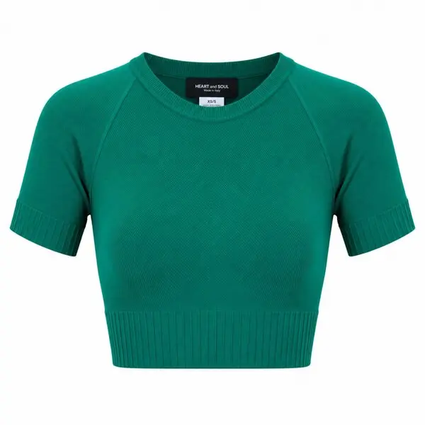 HEART AND SOUL Emerald Cross Activewear Crop Top