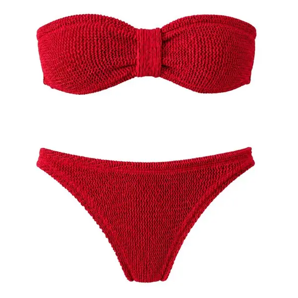 HEART AND SOUL Linda Bandeau Bikini Set - Red