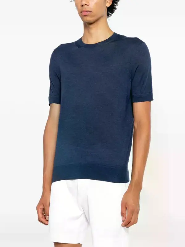 TOM FORD Fine-guage Short-sleeve T-shirt - Blue