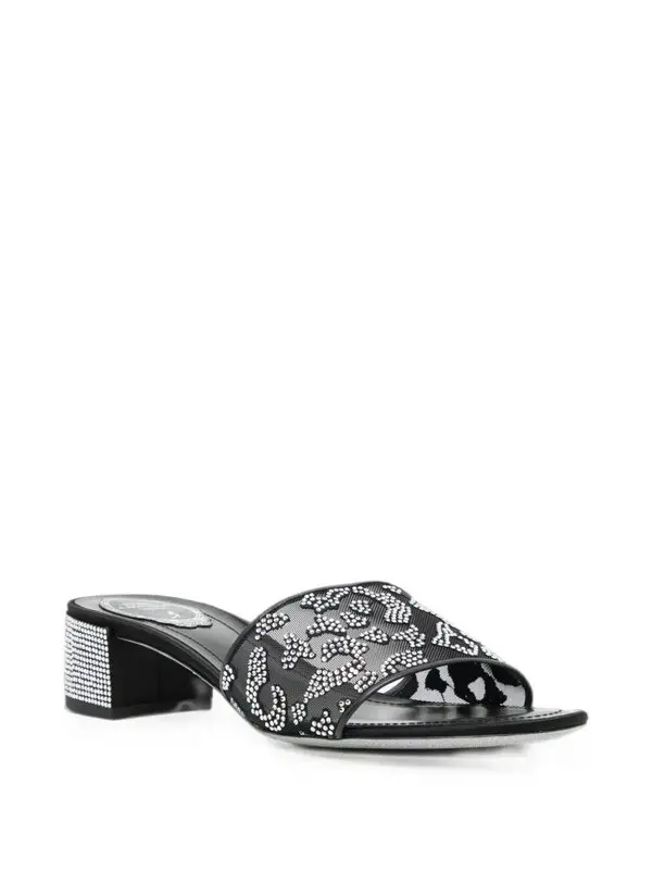 Rene Caovilla Allura Crystal-embellished Slides