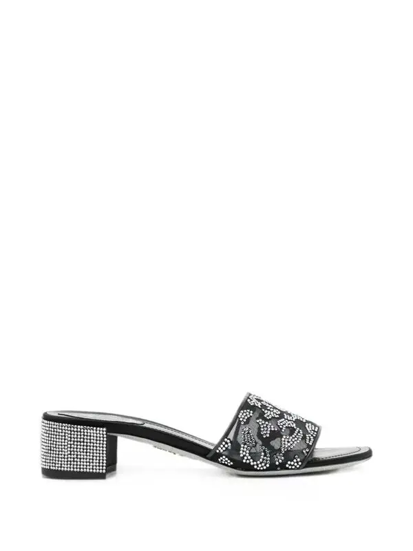Rene Caovilla Allura Crystal-embellished Slides