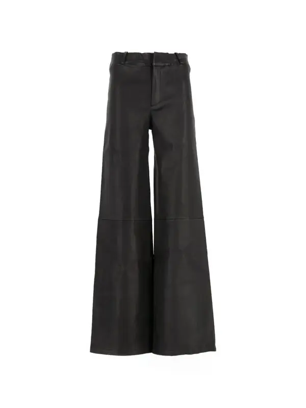 ARMA Leather Wide-leg Trousers