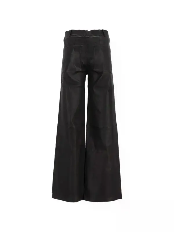 ARMA Leather Wide-leg Trousers