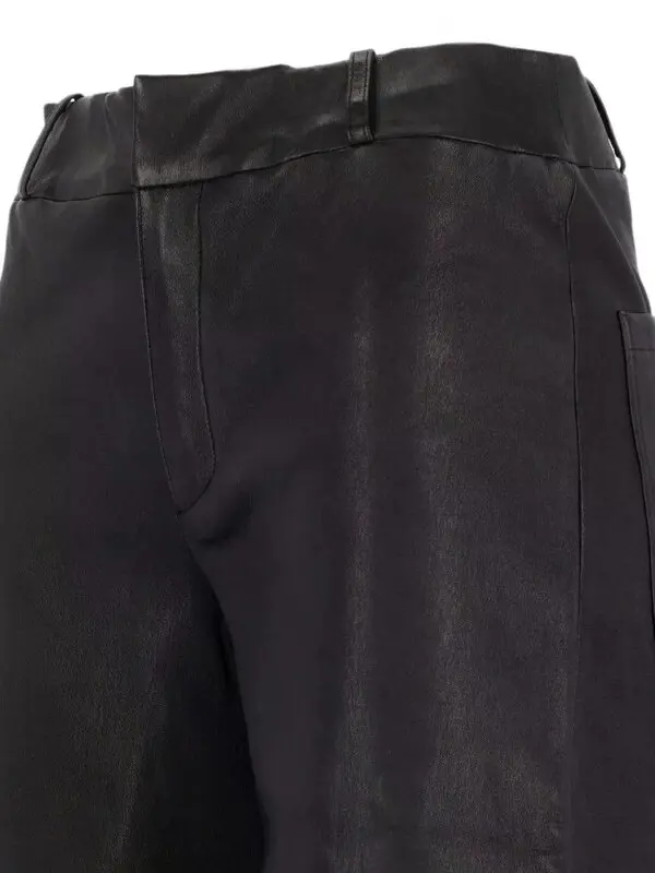 ARMA Leather Wide-leg Trousers