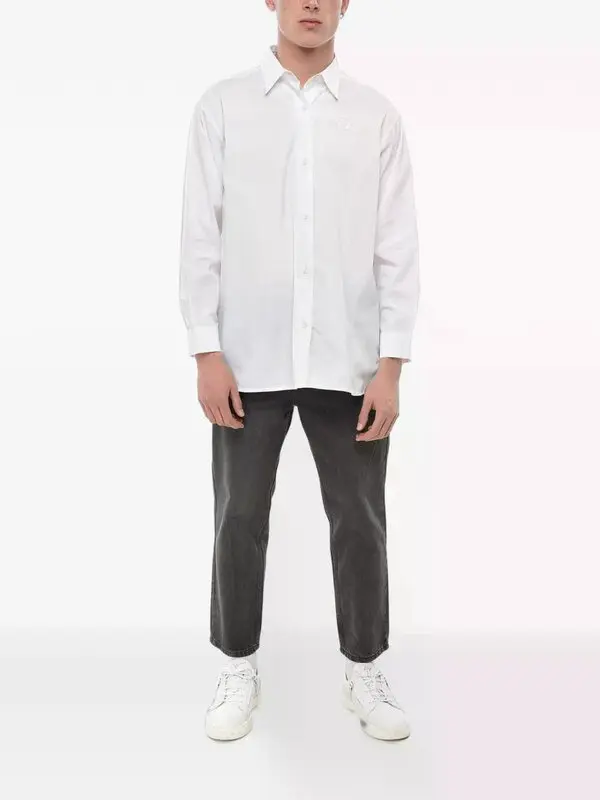 DIESEL® C-bruce-b Embroidered-logo Poplin Shirt