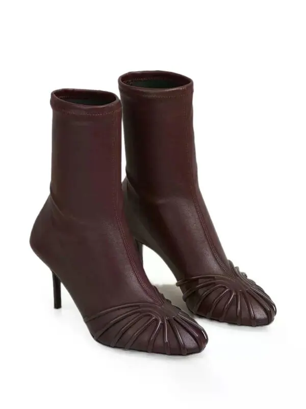 ALEVI MILANO Karen Fan-detail Ankle Boots