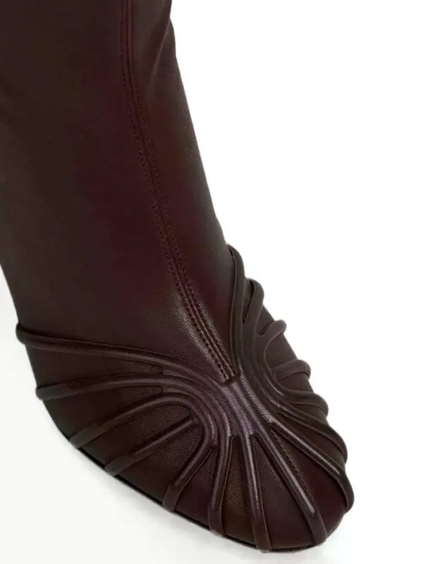 ALEVI MILANO Karen Fan-detail Ankle Boots