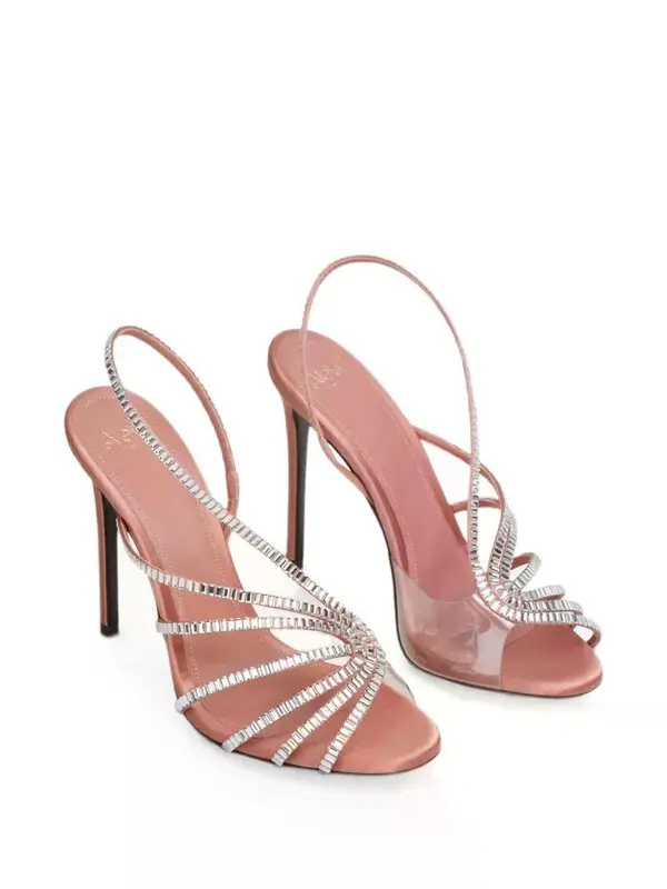 ALEVI MILANO Star Crystal-embellished Slingback Sandals - Pink