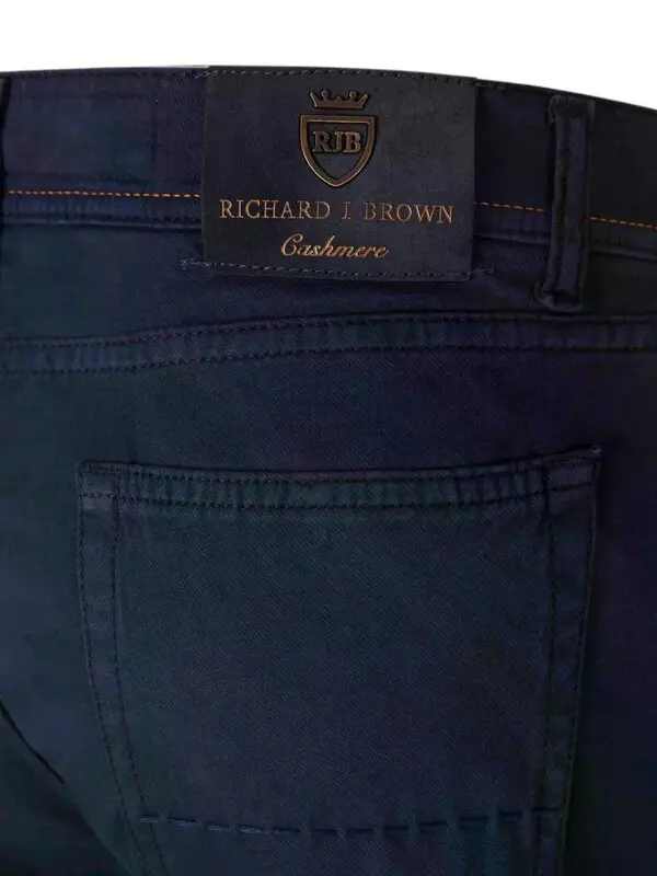 RICHARD J. BROWN Milano Logo-patch Straight-leg Jeans