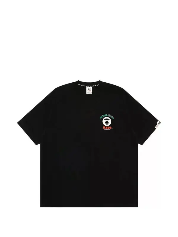 AAPE BY *A BATHING APE X Jun Oson Moonface Graphic-print T-shirt - Black