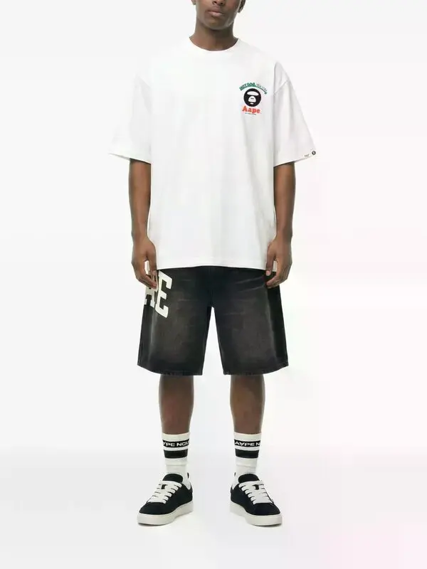 AAPE BY *A BATHING APE X Jun Oson Moonface T-shirt - White