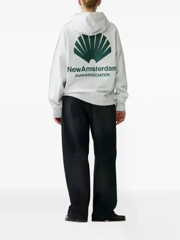 NEW AMSTERDAM SURF ASSOCIATION Logo-print Hoodie