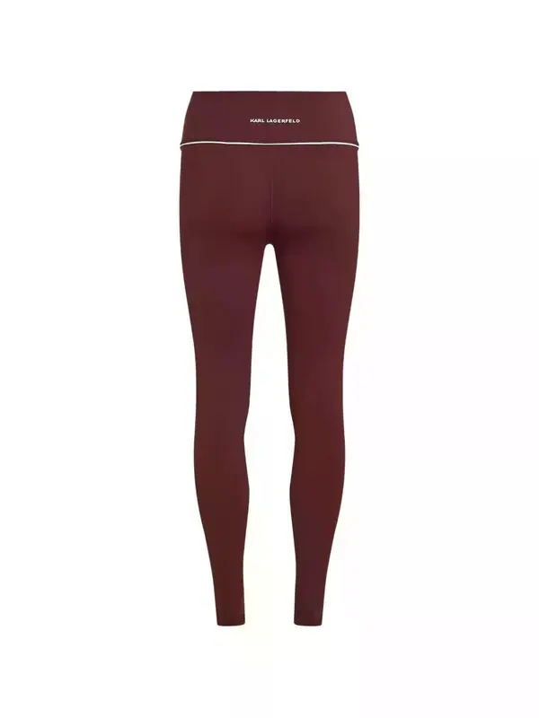 Karl Lagerfeld Contrast-piping Athleisure Leggings