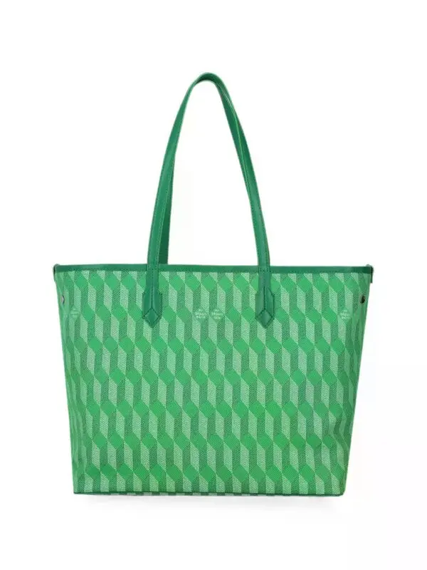 AU DEPART Geometric-pattern Jacquard Tote Bag