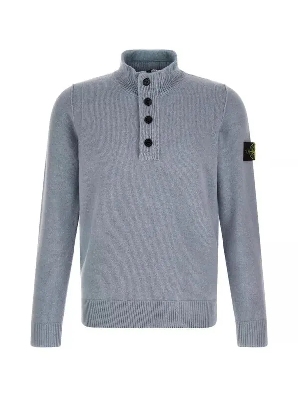 Stone Island Full Rib Cotton Bouclé Hooded Zip-up Jumper - Grey
