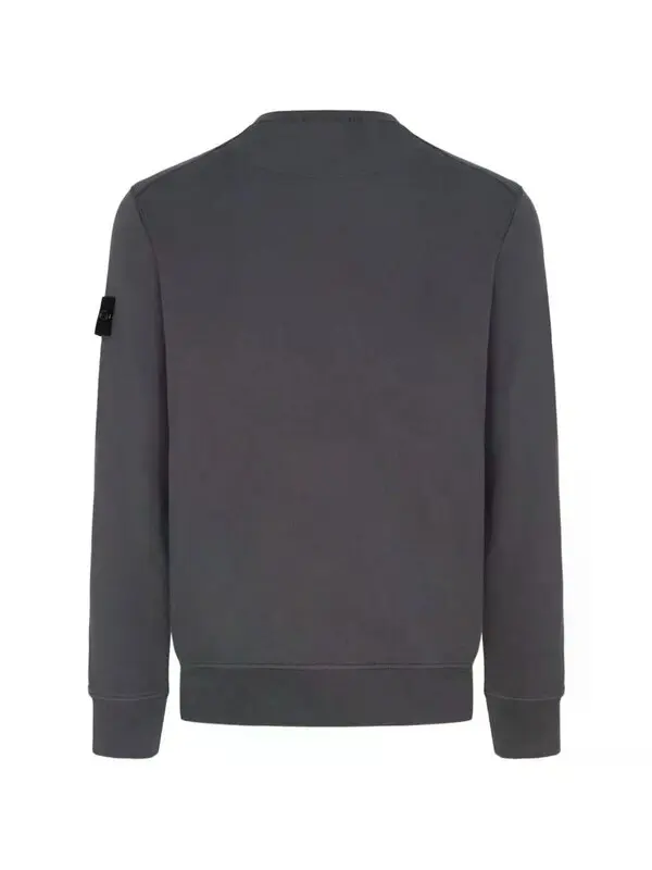 Stone Island 6100060 Organic Cotton Fleece Sweatshirt - Grey