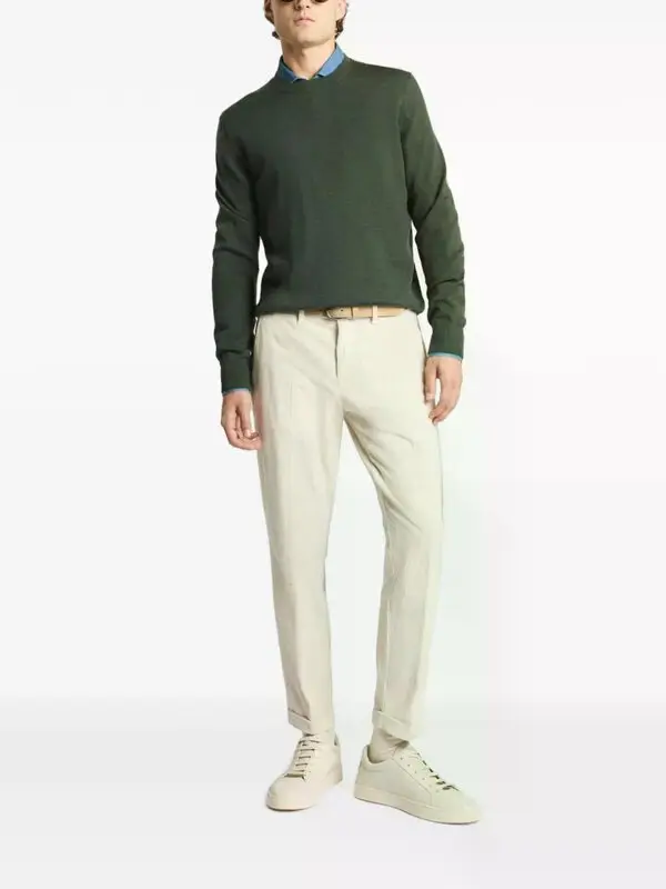 FAY Crew-neck Ribbed-trim Sweater