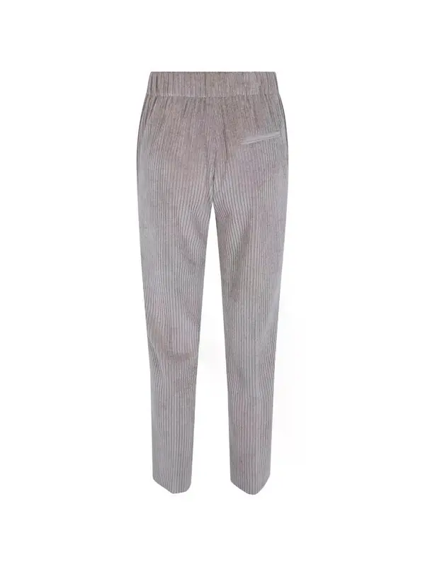 ANNE CLAIRE Corduroy-effect Elasticated-waist Trousers
