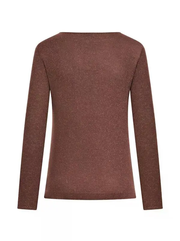 Brunello Cucinelli Boat Neck Long Sleeve Top